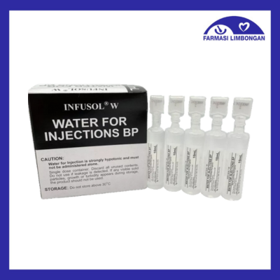 INFUSOL WATER FOR INJECTION 5'S/20'S(BOX) - Farmasi Limbongan
